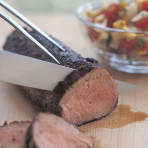 Chili-Rubbed Pork with Corn Salsa (Ancho Chili Powder) | Williams Sonoma