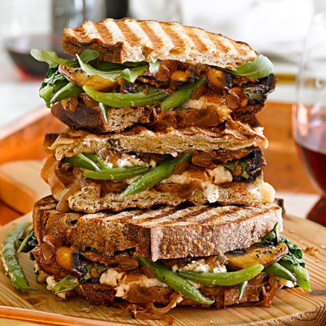 Panini with Green Beans, Greens and Herbed Goat Cheese | Williams Sonoma