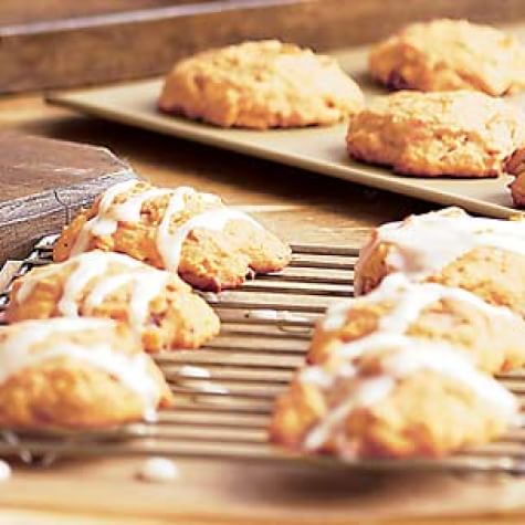 Iced Pumpkin-Raisin Cookies | Williams Sonoma