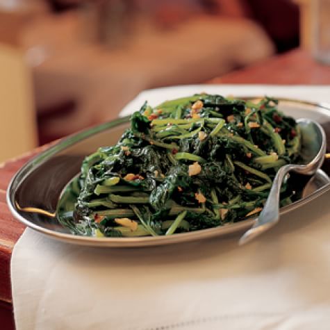 Greens with Garlic and Chili (Verdura Strascinata) | Williams Sonoma