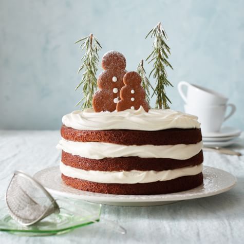 Gingerbread Cake with Maple-Mascarpone Whipped Cream | Williams Sonoma