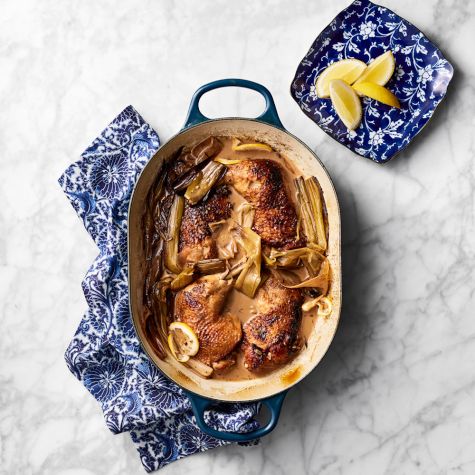Recipe: Braised Lemon Chicken with Leeks | Williams Sonoma