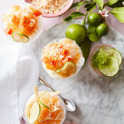 Papaya-Lime Hawaiian Shaved Ice | Williams Sonoma