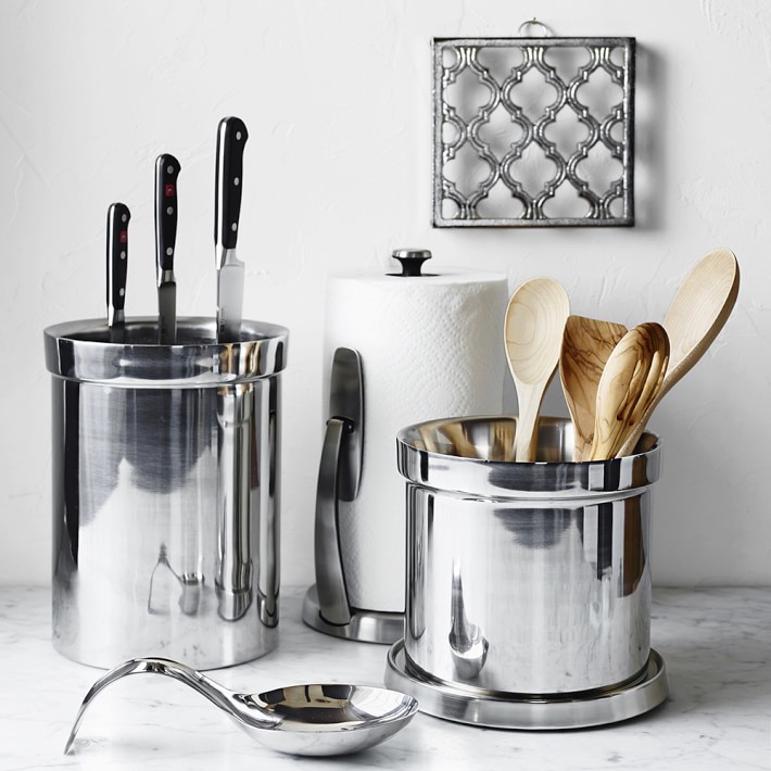 OXO Paper Towel Holder Brushed Stainless Steel Kitchen Counter Organizers Williams Sonoma oxo-paper-towel-holder-brushed-stainless-steel-kitchen-counter-organizers-williams-sonoma