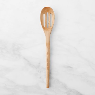 Williams Sonoma FSC Wood Slotted Spoon, 12" | Williams Sonoma