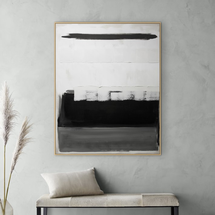 Monochrome Abstract | Large Wall Art | Williams Sonoma