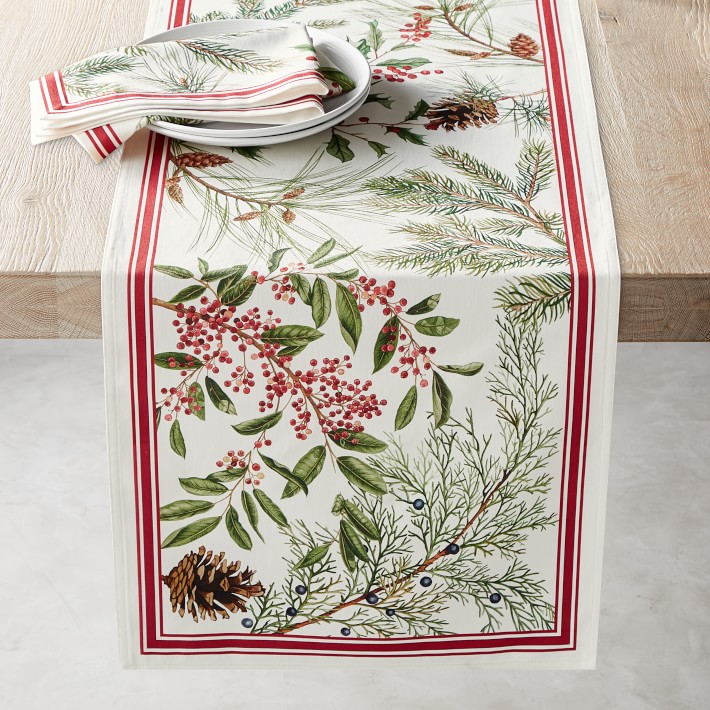 Woodland Berry Table Runner | Williams Sonoma