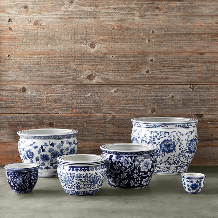 Blue & White Ultimate Planter Pot Set | Williams Sonoma
