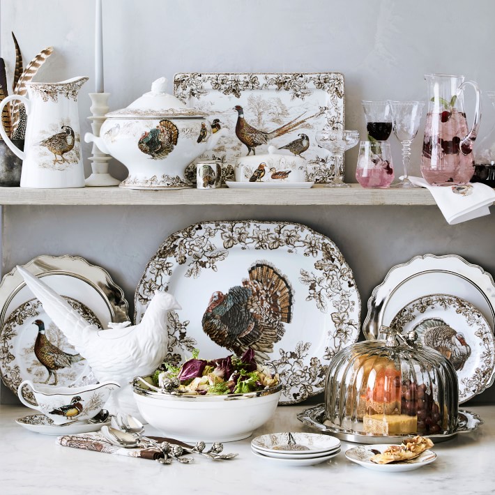Plymouth Turkey Dinnerware Collection + Place Setting | Williams Sonoma