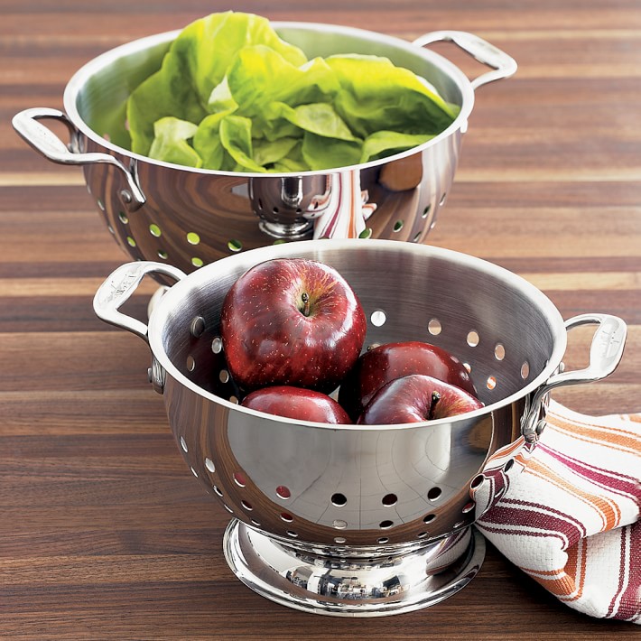 All-Clad Stainless-Steel Colanders | Williams Sonoma