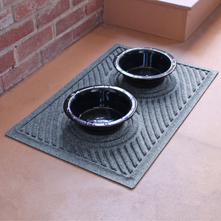Waterhog Waves Dog Bowl Mat | Williams Sonoma
