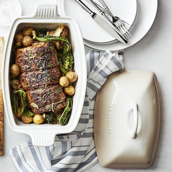 Le Creuset Heritage Stoneware Deep Covered Baking Pan | Williams Sonoma