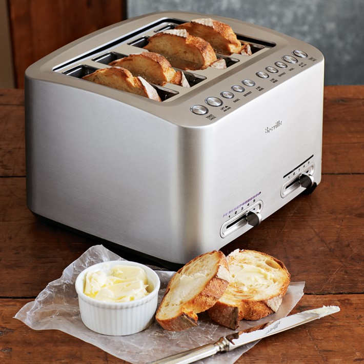 Breville Die-Cast 4-Slice Smart Toaster | Williams Sonoma CA | Williams ...