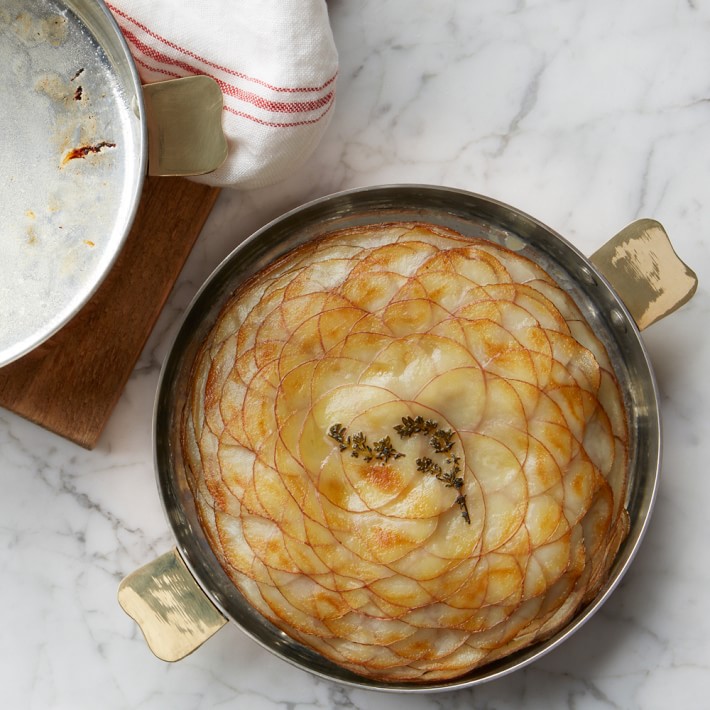 Mauviel Copper Pommes Anna Pan | Dutch Oven | Williams Sonoma
