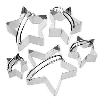 Stainless-Steel Star Biscuit 5-Piece Cookie Cutter Set | Williams Sonoma