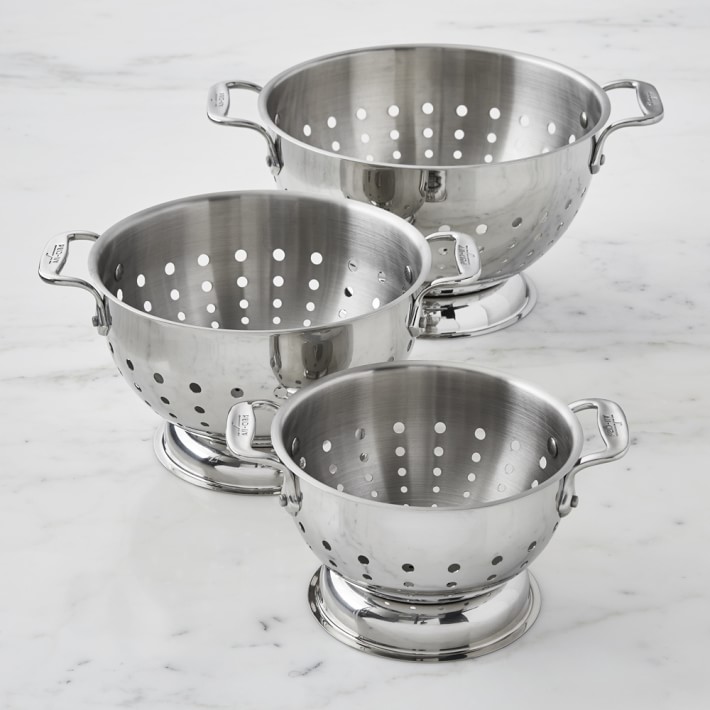 All-Clad Stainless-Steel Colanders | Williams Sonoma