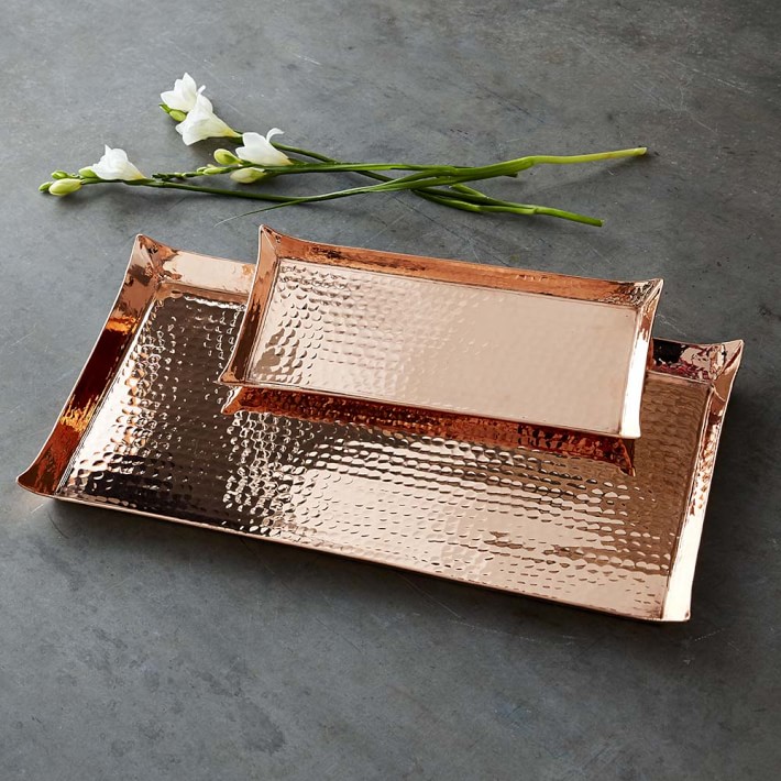 Copper Hammered Tray | Garden Tools | Williams Sonoma