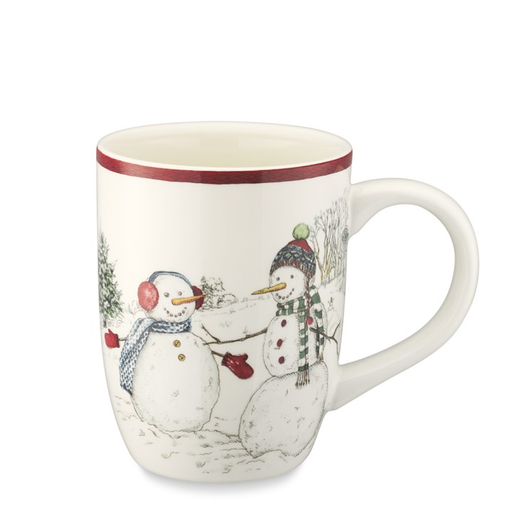 Snowman Coffee Mug Set -Set of 4 | Williams Sonoma