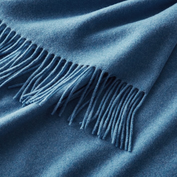 Solid Cashmere Throw Blanket | Williams Sonoma