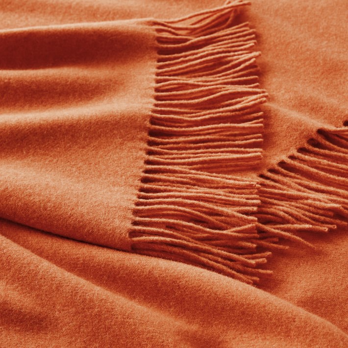 Solid Cashmere Throw Blanket | Williams Sonoma