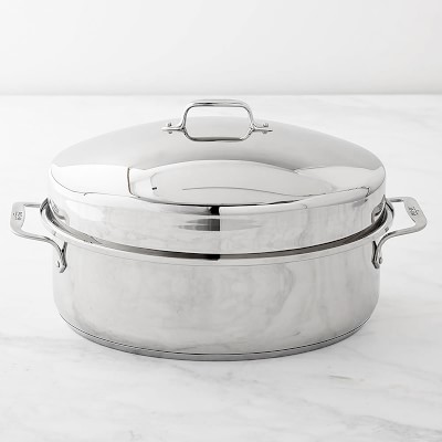All-Clad Stainless-Steel Roasting Pans with Rack | Williams Sonoma