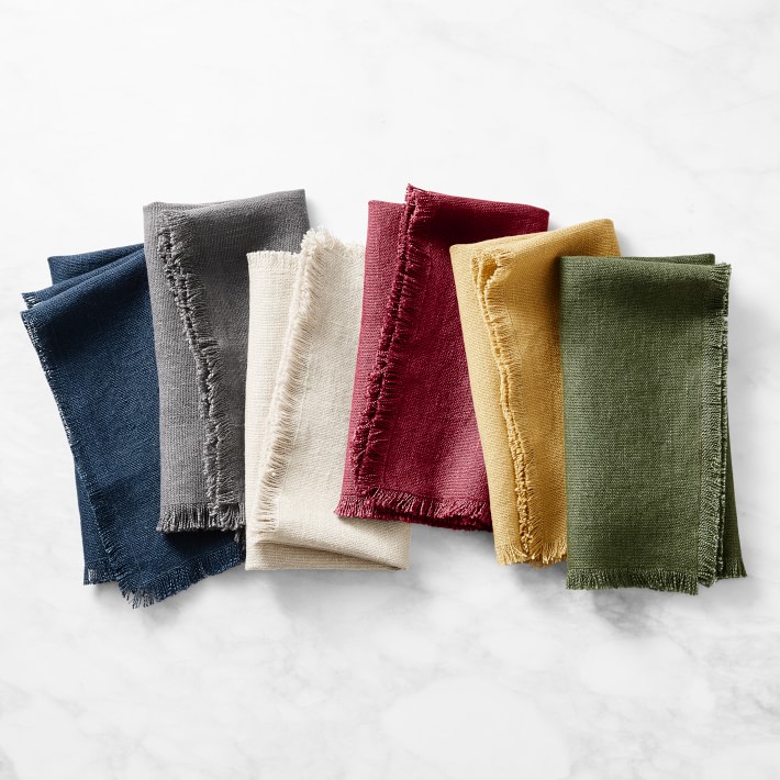 Fringed Cloth Napkins - Set of 4 | Williams Sonoma