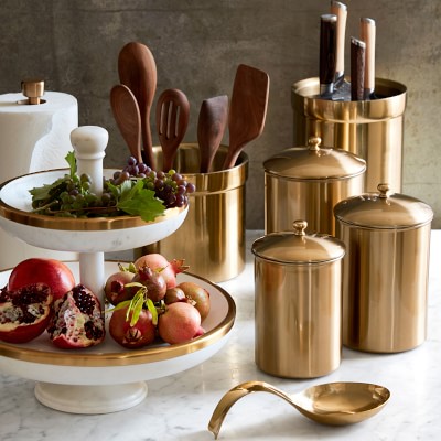 Gold Kitchen Canisters | Williams Sonoma