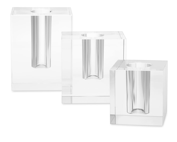 Crystal Block Decorative Vase | Williams Sonoma