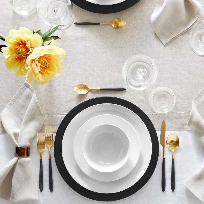 Italian Washed Linen Table Runner | Williams Sonoma