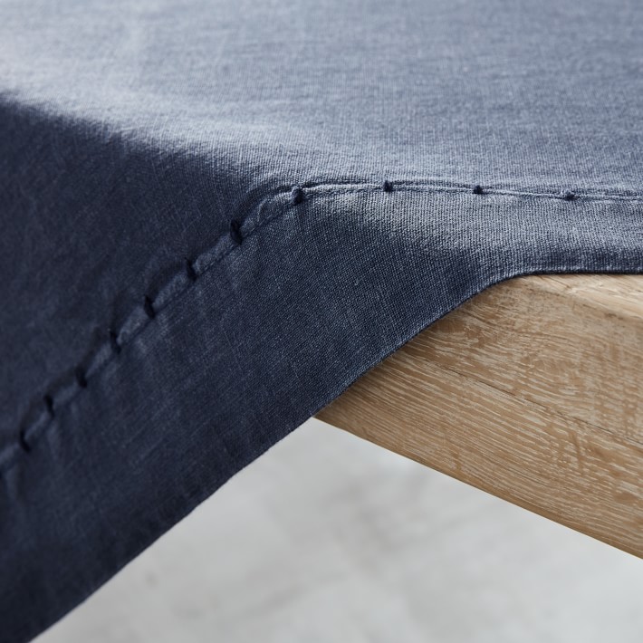 Italian Washed Linen Table Throw | Williams Sonoma