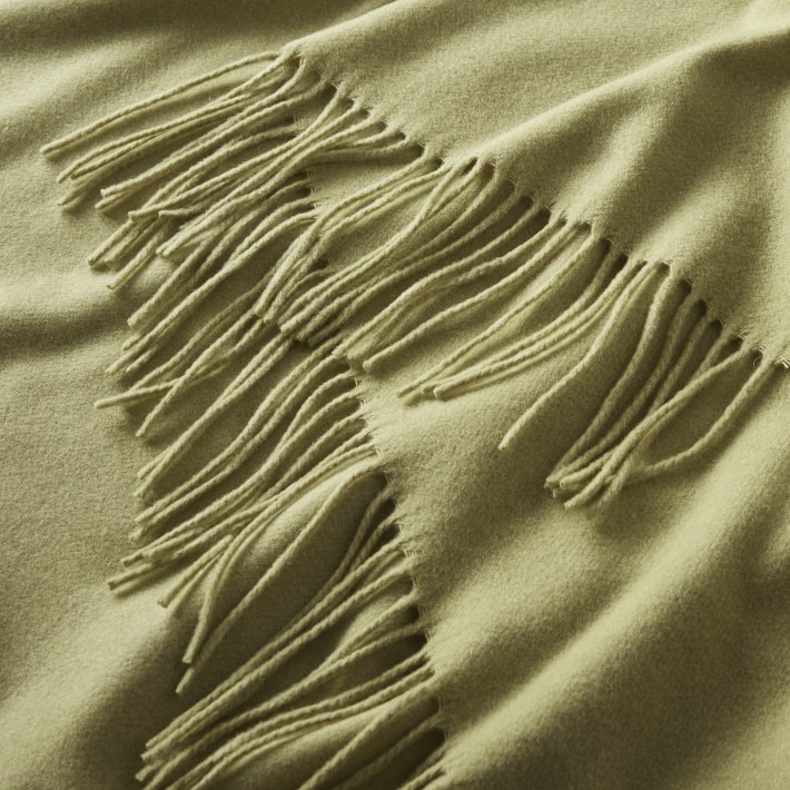 Solid Cashmere Throw Blanket | Williams Sonoma