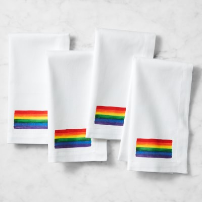 Pride Flag Napkins, Set of 4 | Williams Sonoma