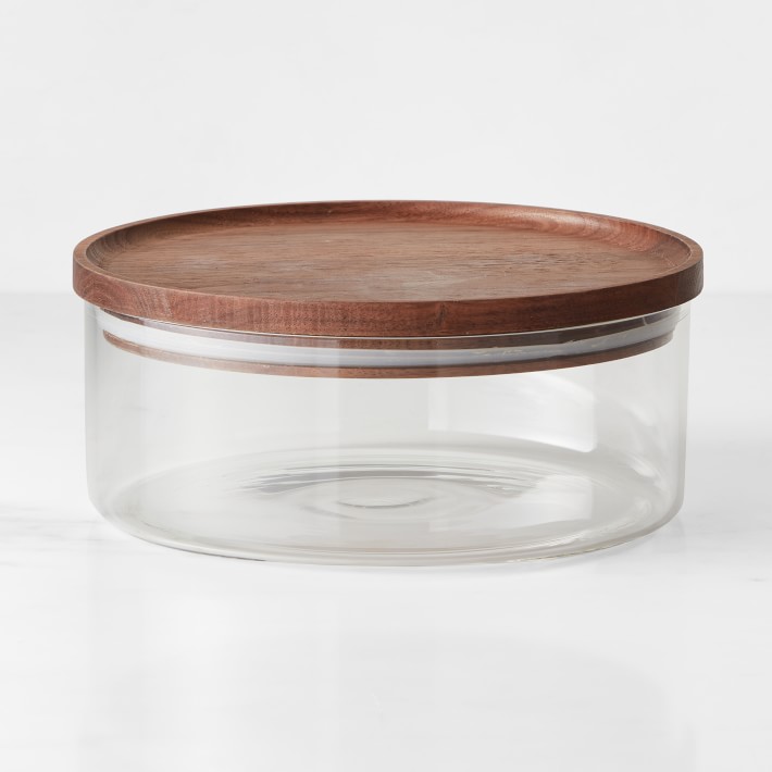 Walnut Stacking Canisters | Williams Sonoma CA | Williams Sonoma