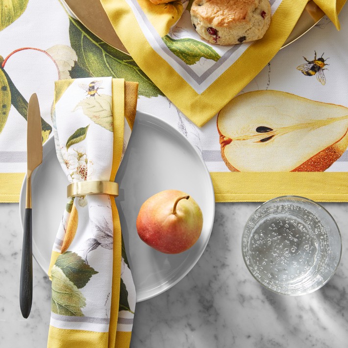 Autumn Harvest Napkins, Set of 4, Apple & Pear | Williams Sonoma