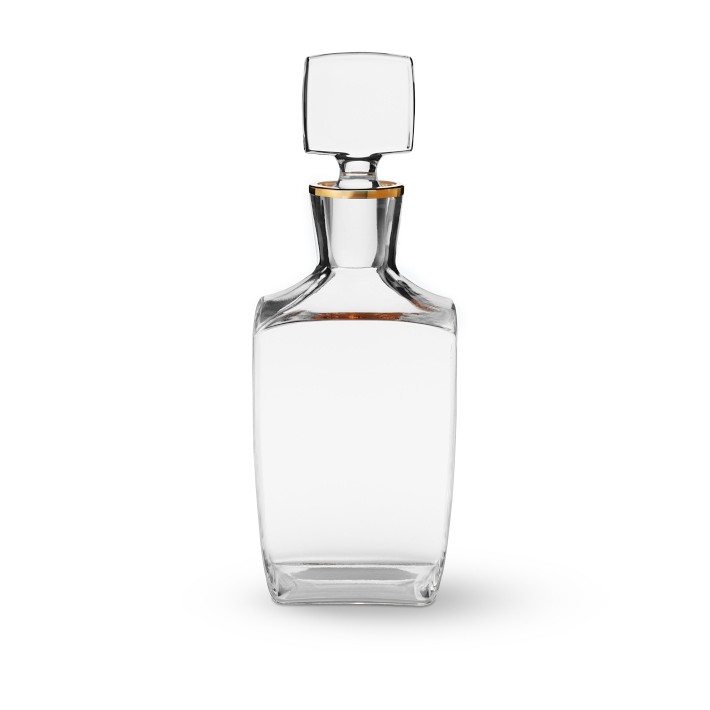 Gold Rim Spirit Decanter | Williams Sonoma