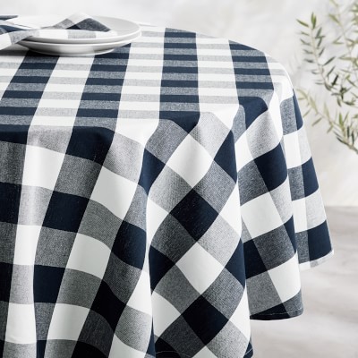 Buffalo Check Round Tablecloth | Williams Sonoma CA | Williams Sonoma