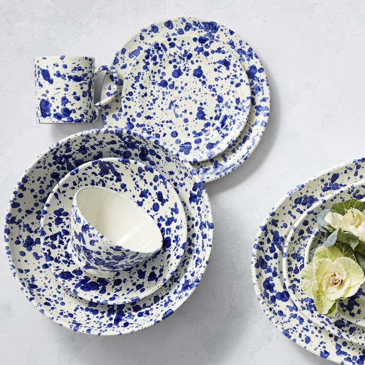 Splatter Ceramic Salad Plates, Set of 4 | Williams Sonoma CA | Williams ...