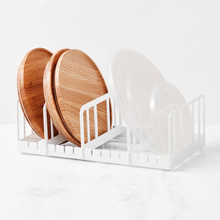 Hold Everything Metal Powder Coat Lid Organizer | Williams Sonoma