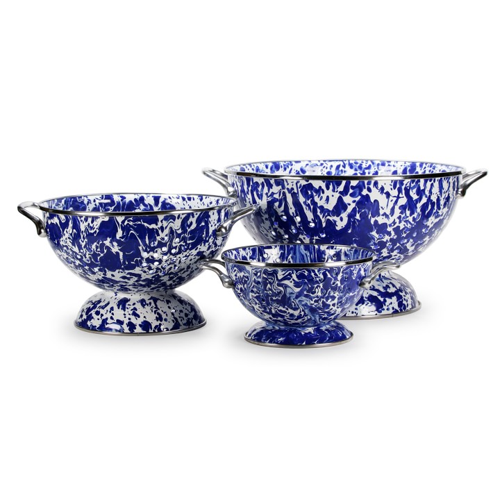 Golden Rabbit Enamel Colanders, Set of 3 | Williams Sonoma