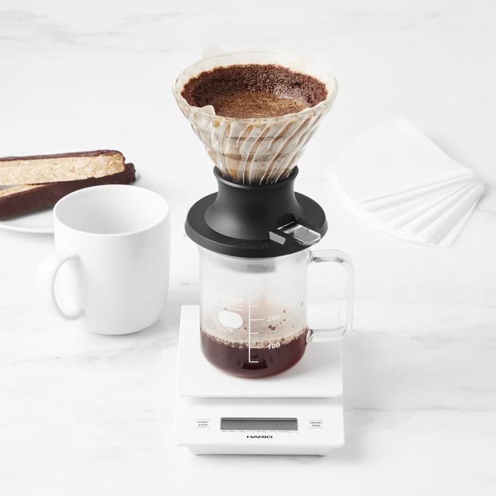 Hario V60 Switch Server Set with Drip Scale | Williams Sonoma