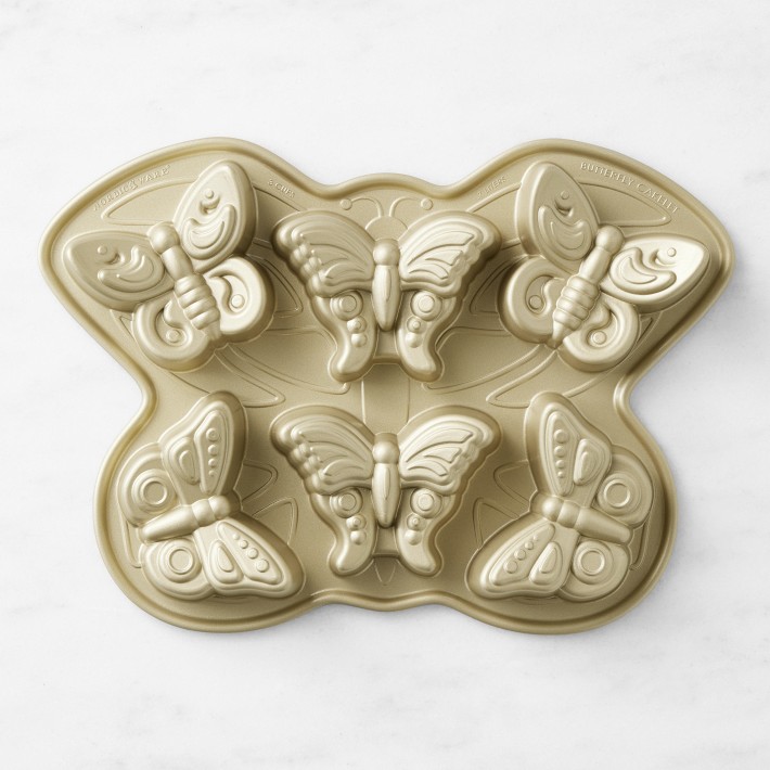 Nordic Ware Nonstick Cast Aluminum Butterfly Cakelet Pan | Williams Sonoma