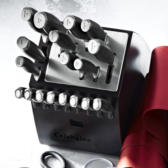 Calphalon Contemporary Self-Sharpening 20-Piece Knife Block Set with ...