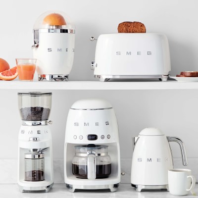 Smeg White 5-Piece Appliance Breakfast Bundle | Williams Sonoma