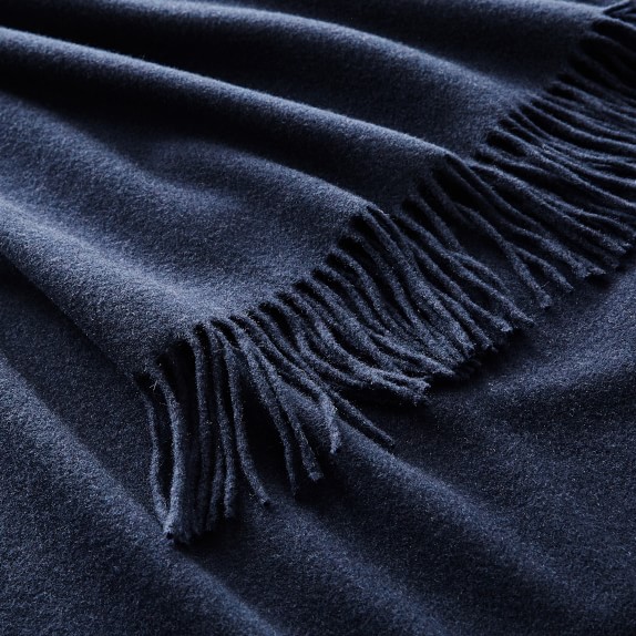 Grand Solid Cashmere Throw Blanket | Williams Sonoma