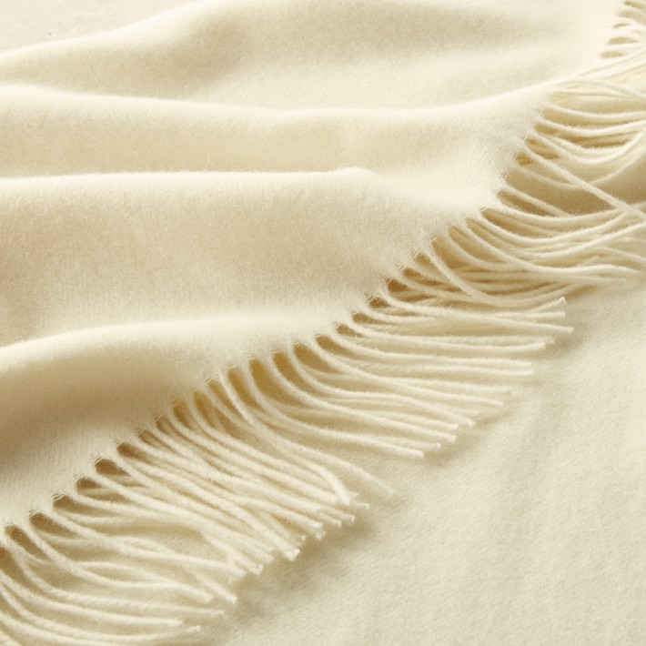 Grand Solid Cashmere Throw Blanket | Williams Sonoma