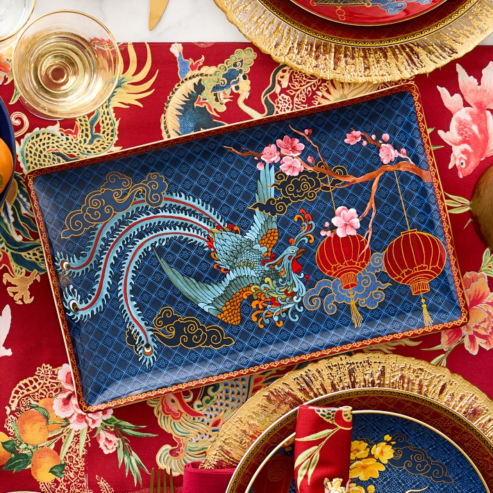 Lunar Small Rectangular Serving Platter - Phoenix | Williams Sonoma