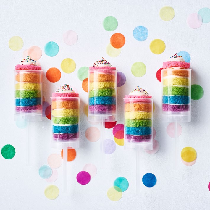 Flour Shop Rainbow Pop-Up Cake Kit | Williams Sonoma