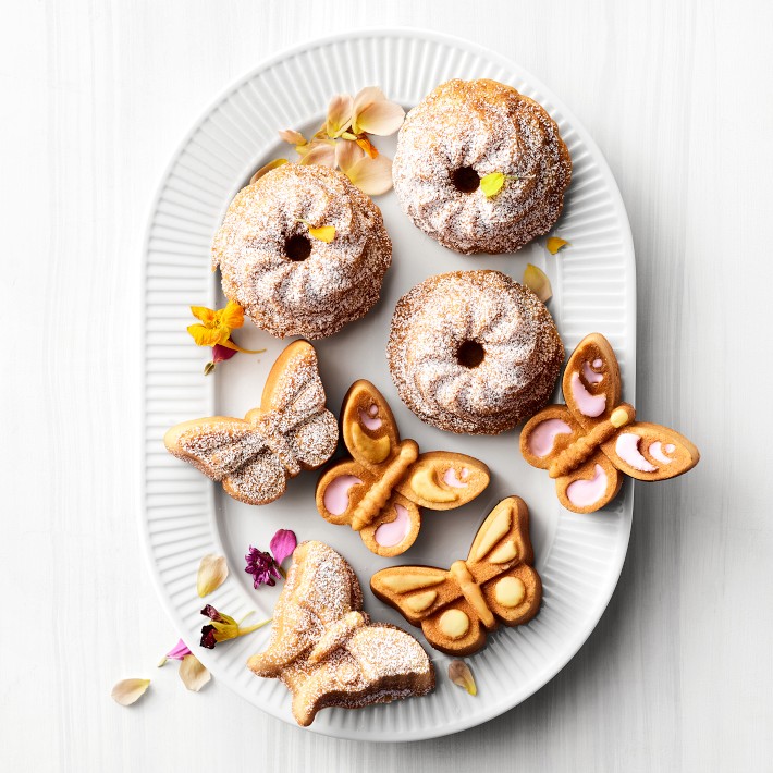 Nordic Ware Nonstick Cast Aluminum Butterfly Cakelet Pan | Williams Sonoma