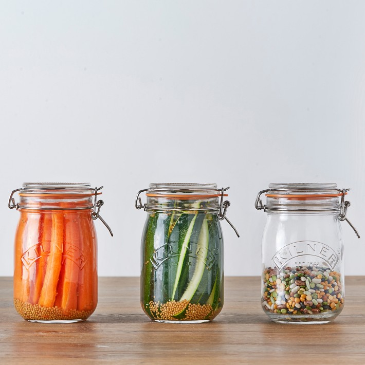 Kilner Round Clip Top Jar, Set of 4 | Williams Sonoma