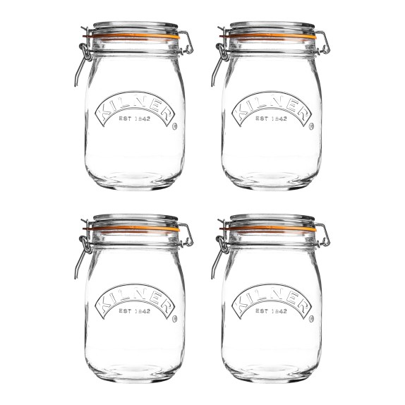 Kilner Round Clip Top Jar, Set of 4 | Williams Sonoma